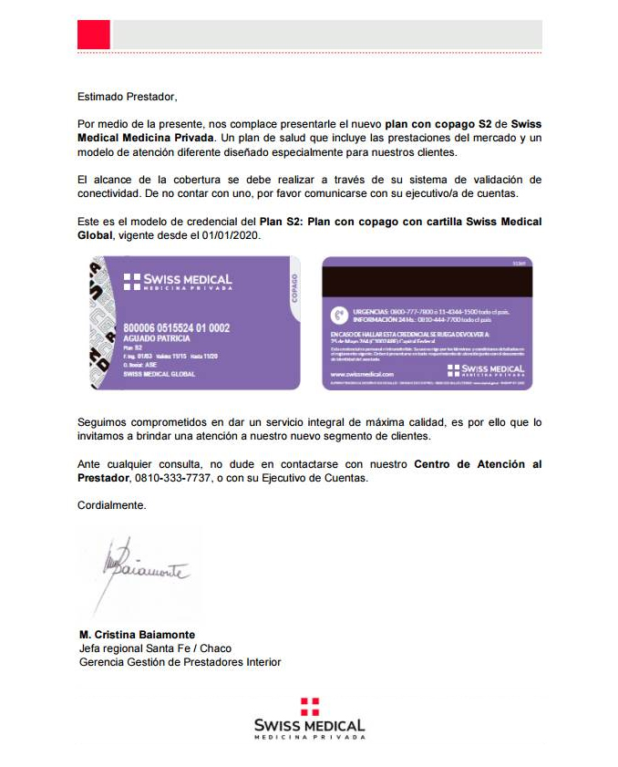 Swiss Medical – Planes con copago – Colegio de Bioquímicos de Tucumán